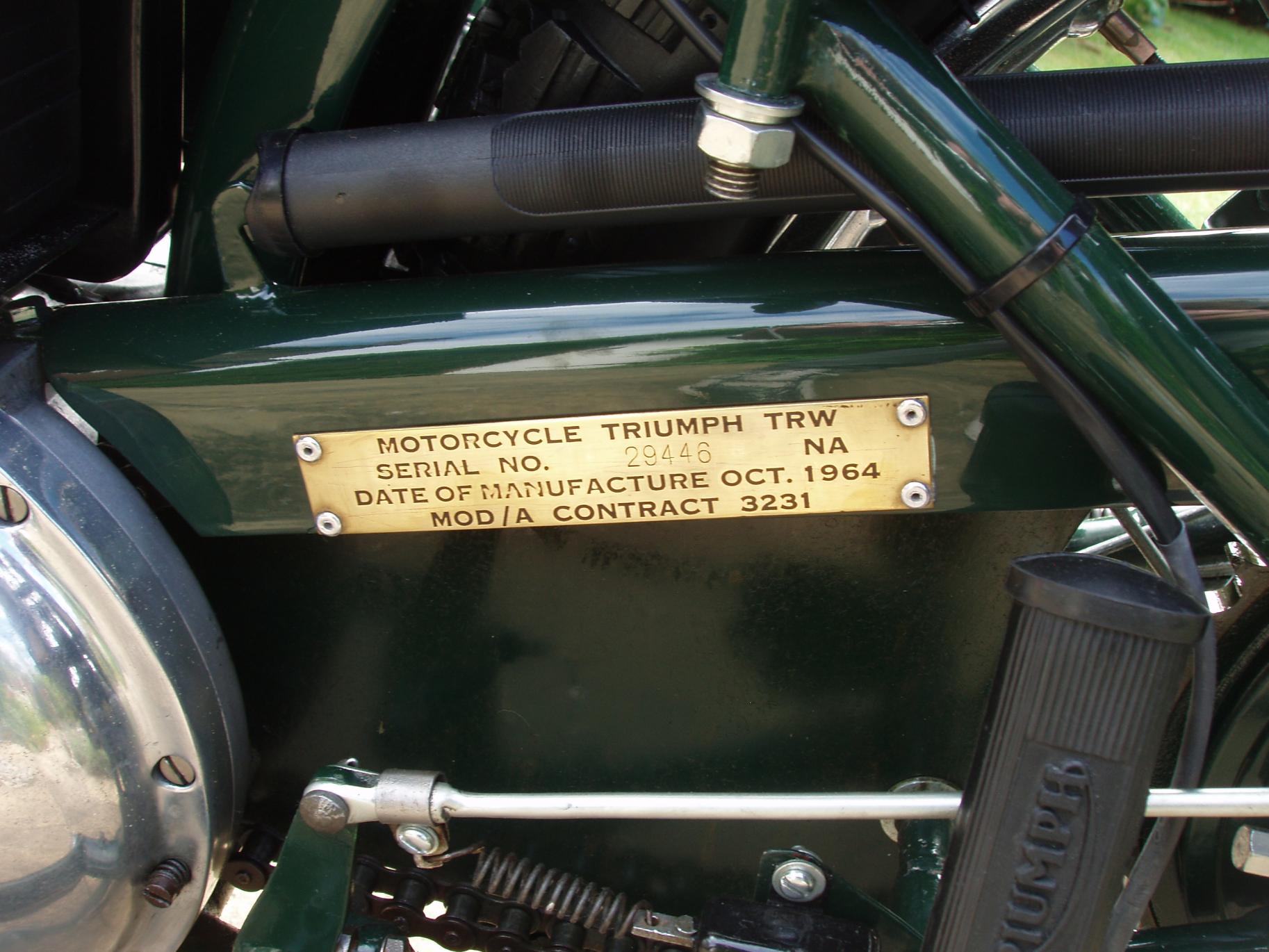 triumph TRW 500 - Motorcycles - HMVF - Historic Military Vehicles Forum