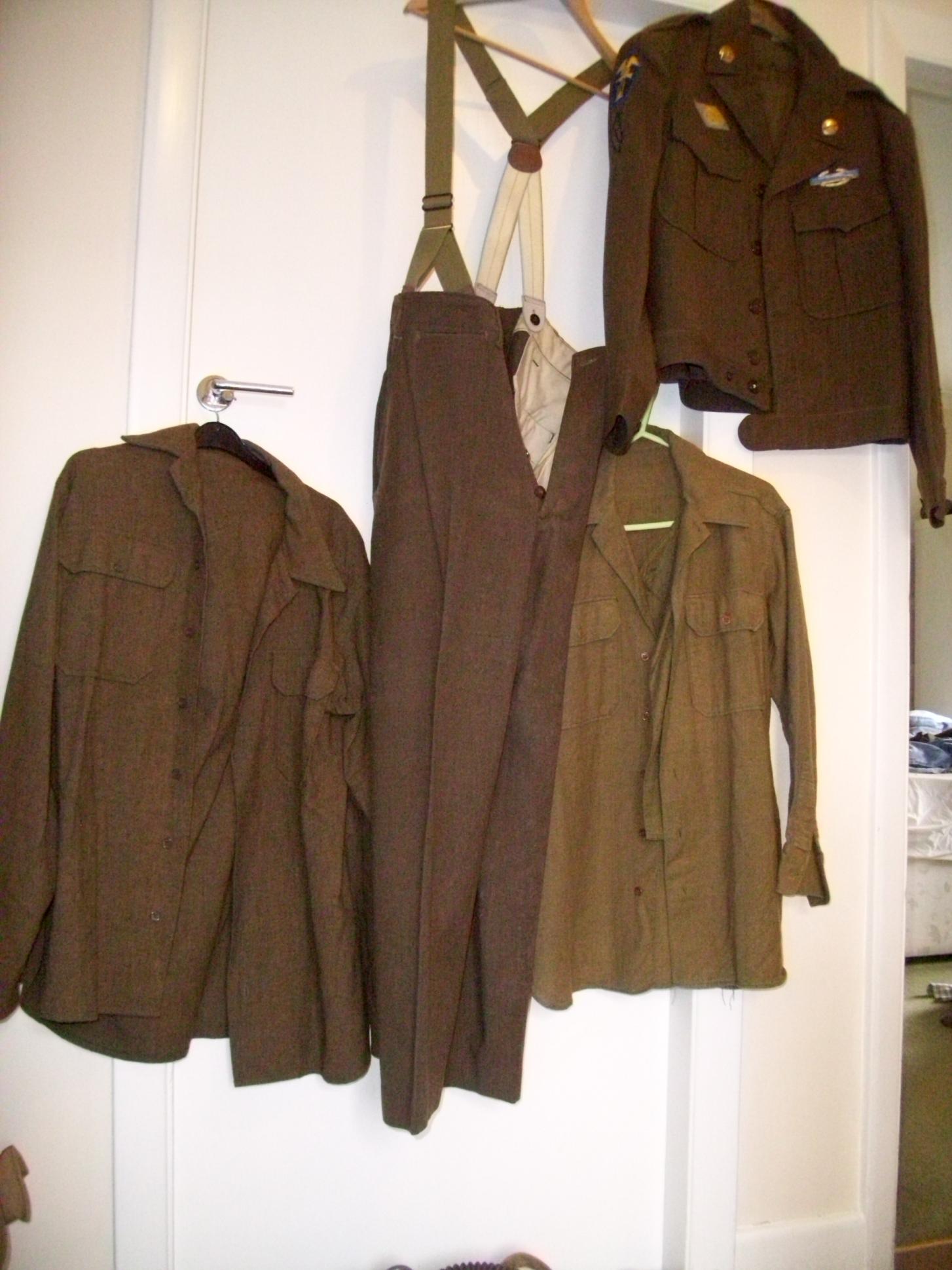Assorted US WW2 uniform items - HMVF Classifieds - HMVF - Historic ...