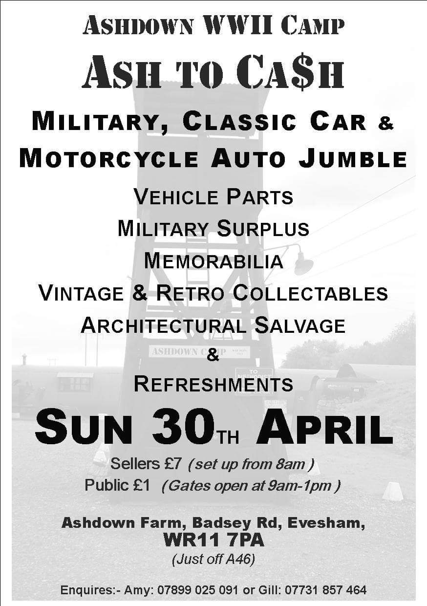 Ash to Cash. Military Vehicle auto jumble, surplus and collectables ...