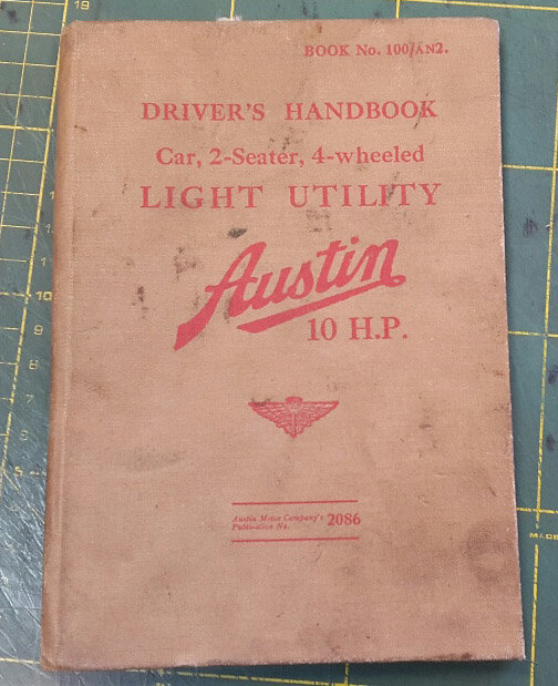 Austin Tilly Drivers handbook - FOR SALE - HMVF Classifieds - HMVF ...