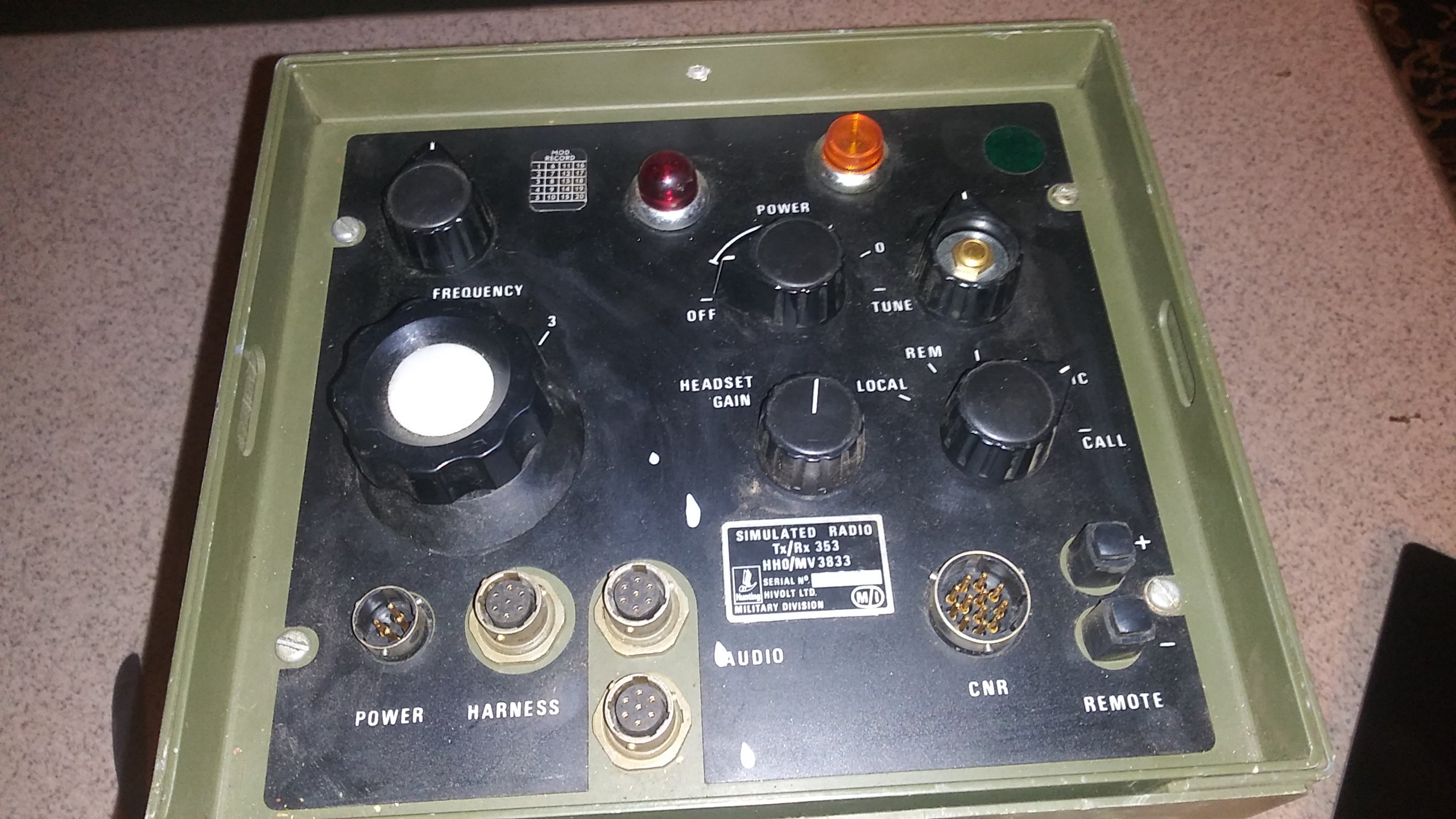 Clansman 353 Simulated radio - British Radio Equipment - HMVF ...