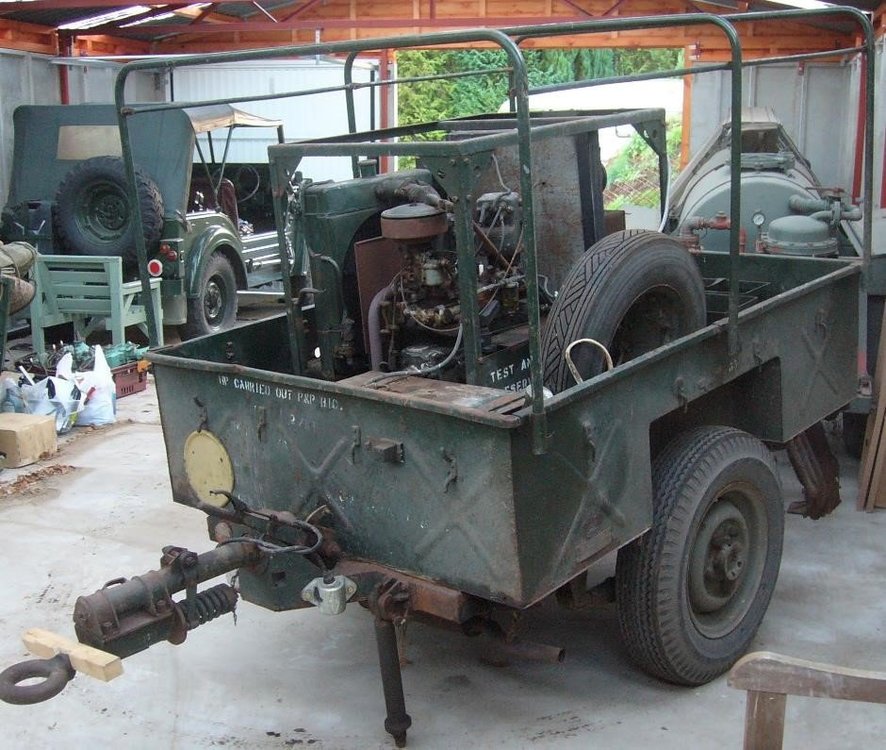 British Post War 1/2 ton Brockhouse generator trailer - Trailers, plant ...