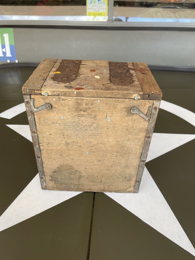 Unusual WWII period Wooden Battery Box - British Radio Equipment - HMVF ...