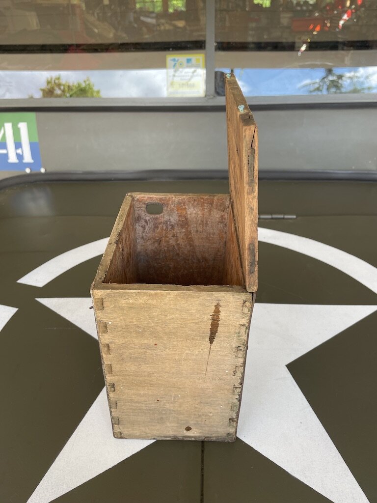 Unusual WWII period Wooden Battery Box - British Radio Equipment - HMVF ...