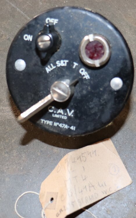 English Carrier / Bedford/Morris Commercial Ignition Switch, CAV 47A ...