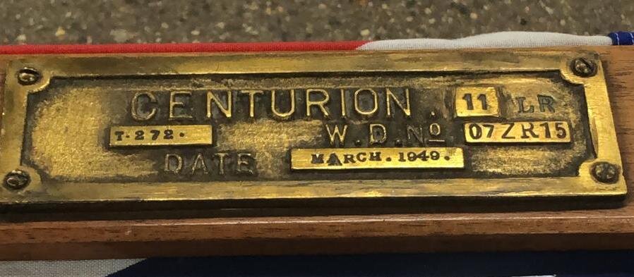 Centurion Data Plate - Tracked vehicles - HMVF - Historic Military ...