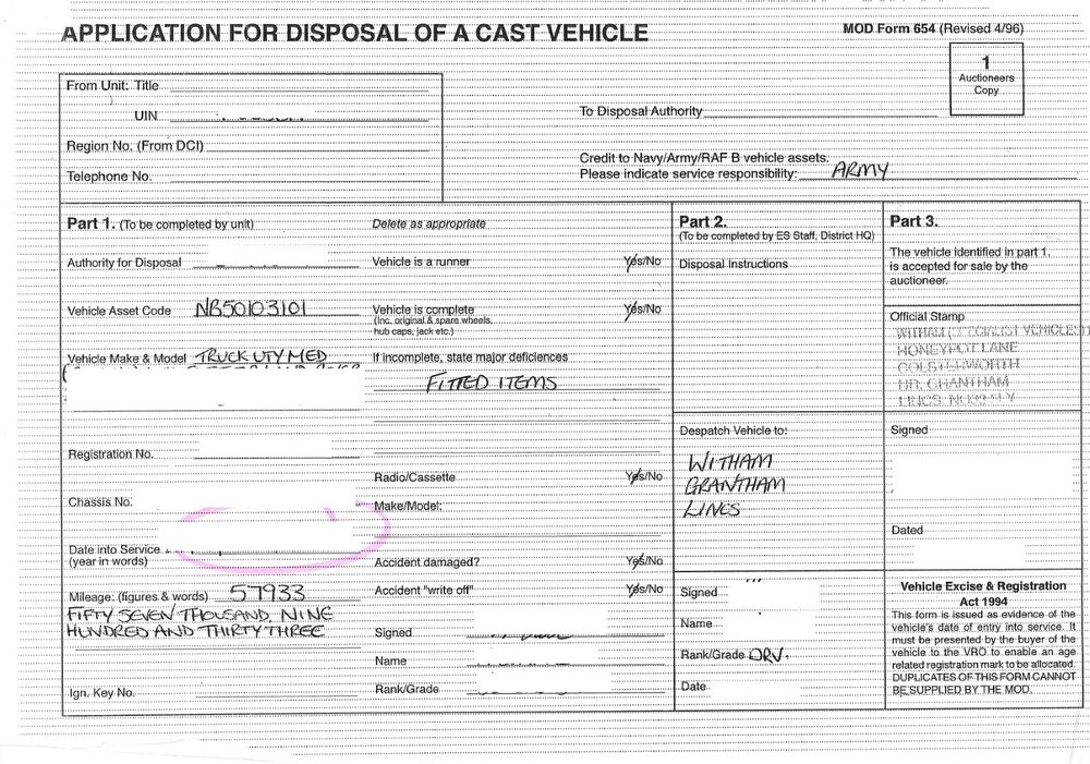 What does a Mod 654 form look like ? - I may be stupid, but ...