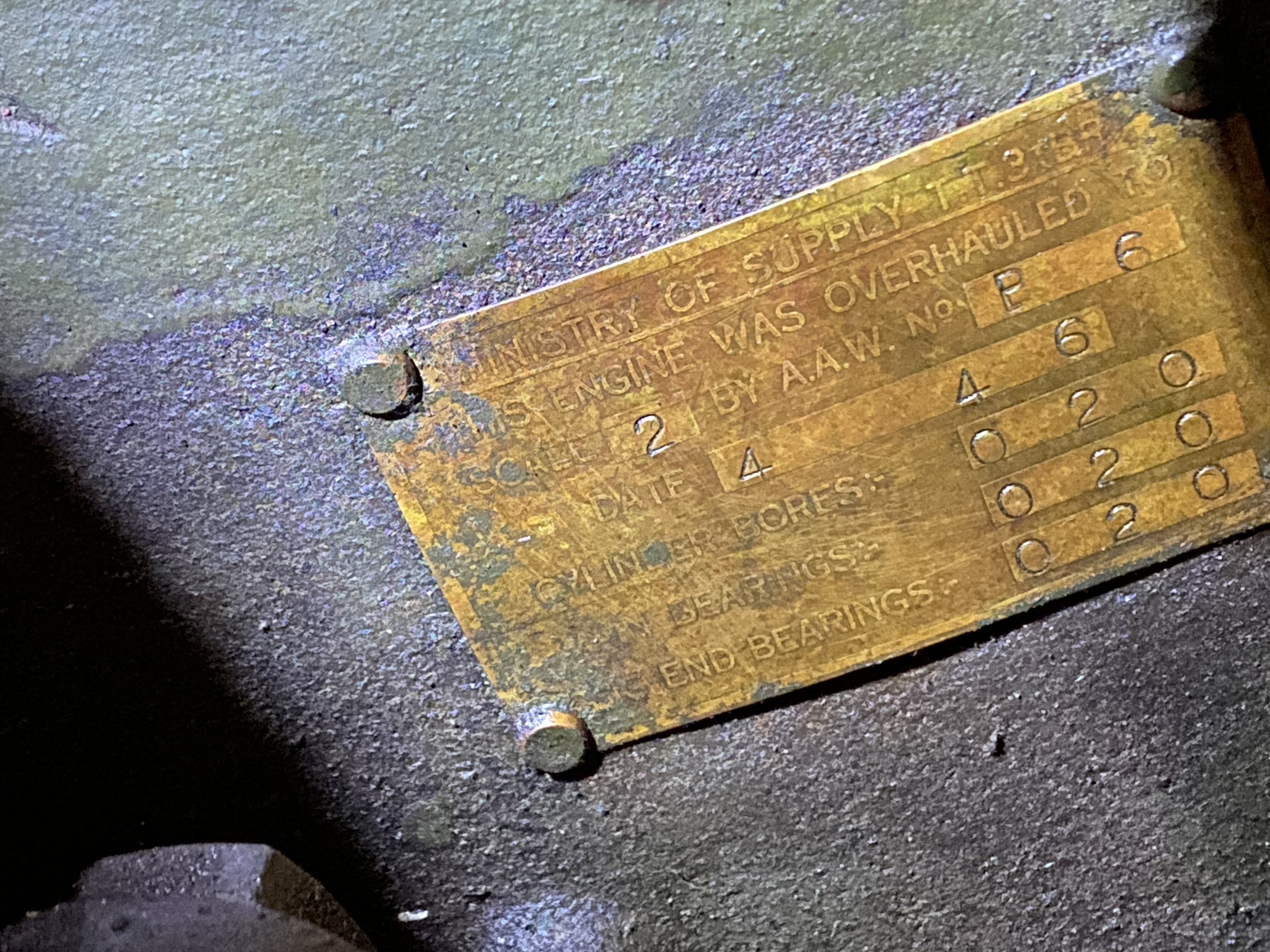 Ministry of Supply Workshop numbers - Research Centre - HMVF - Historic ...