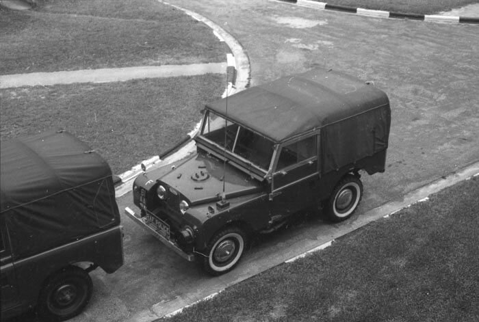 Wing top box for radio antenna base on 1950's RAF Land Rovers - British ...