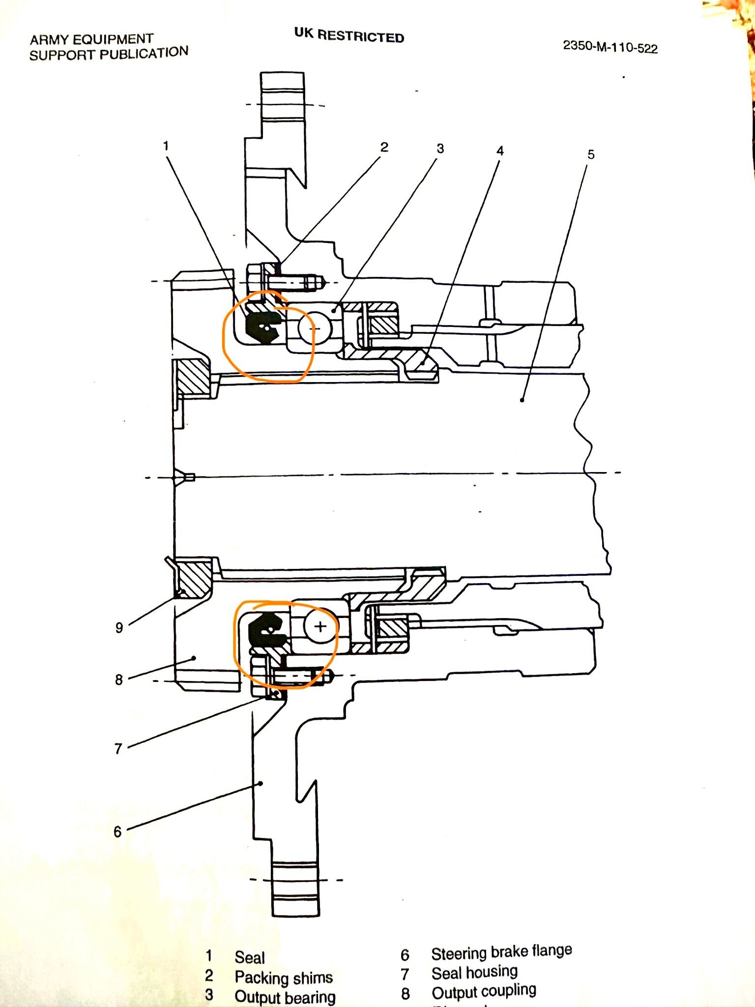 Chieftain TN12 Output flange seal - Tracked vehicles - HMVF - Historic ...