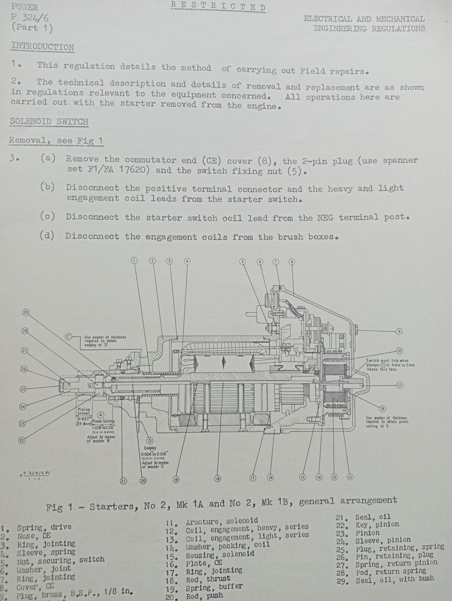 PROBLEM WITH FV PATTERN HEAVY DUTY 24 VOLT STARTER - Lubrication ...