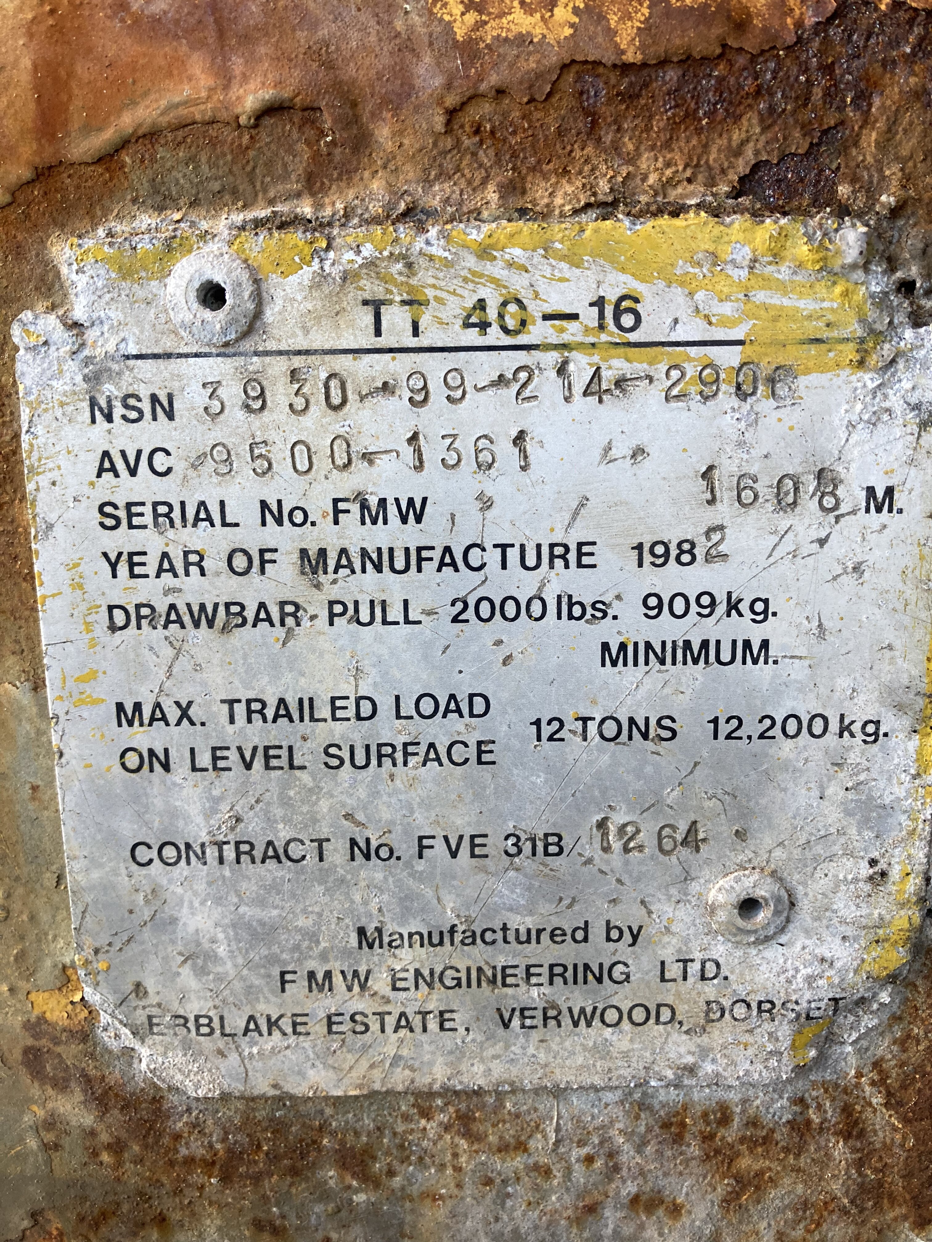 Ex M.O.D. FMW tug road registration. - Page 2 - Trailers, plant and ...