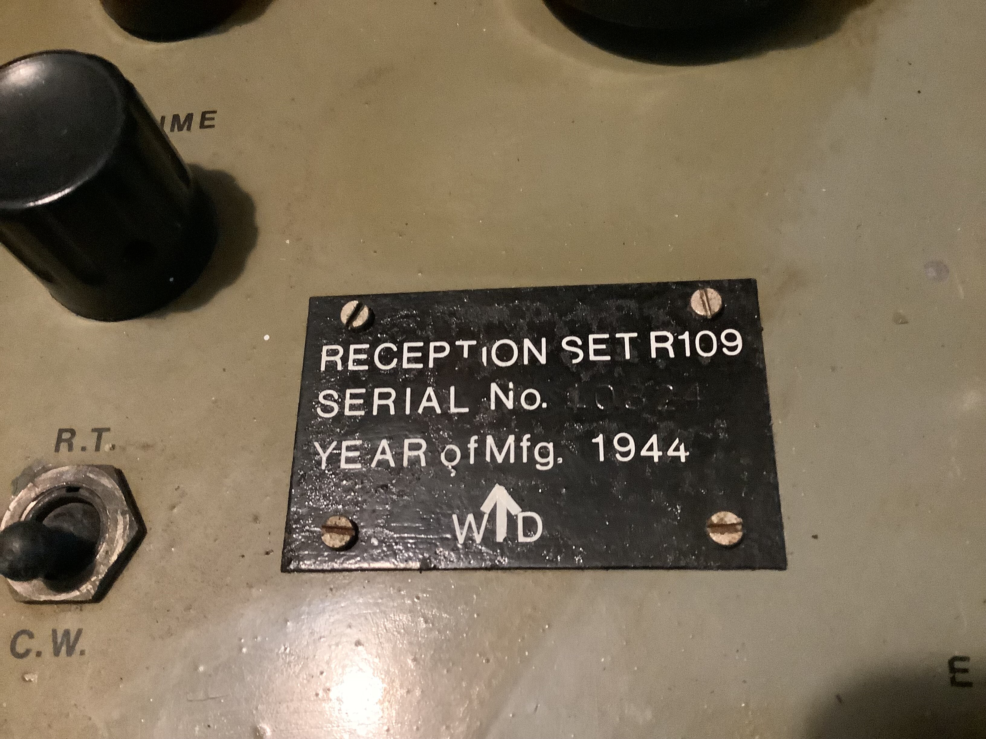 R109 Reception set - HMVF Classifieds - HMVF - Historic Military ...